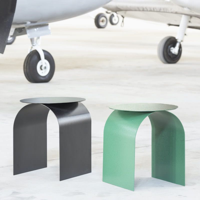 Palladium Side Table - minimalist metal stool