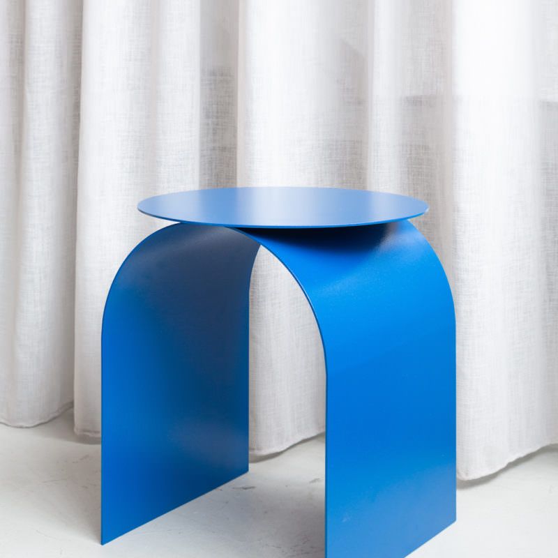 Palladium Side Table - minimalist metal stool