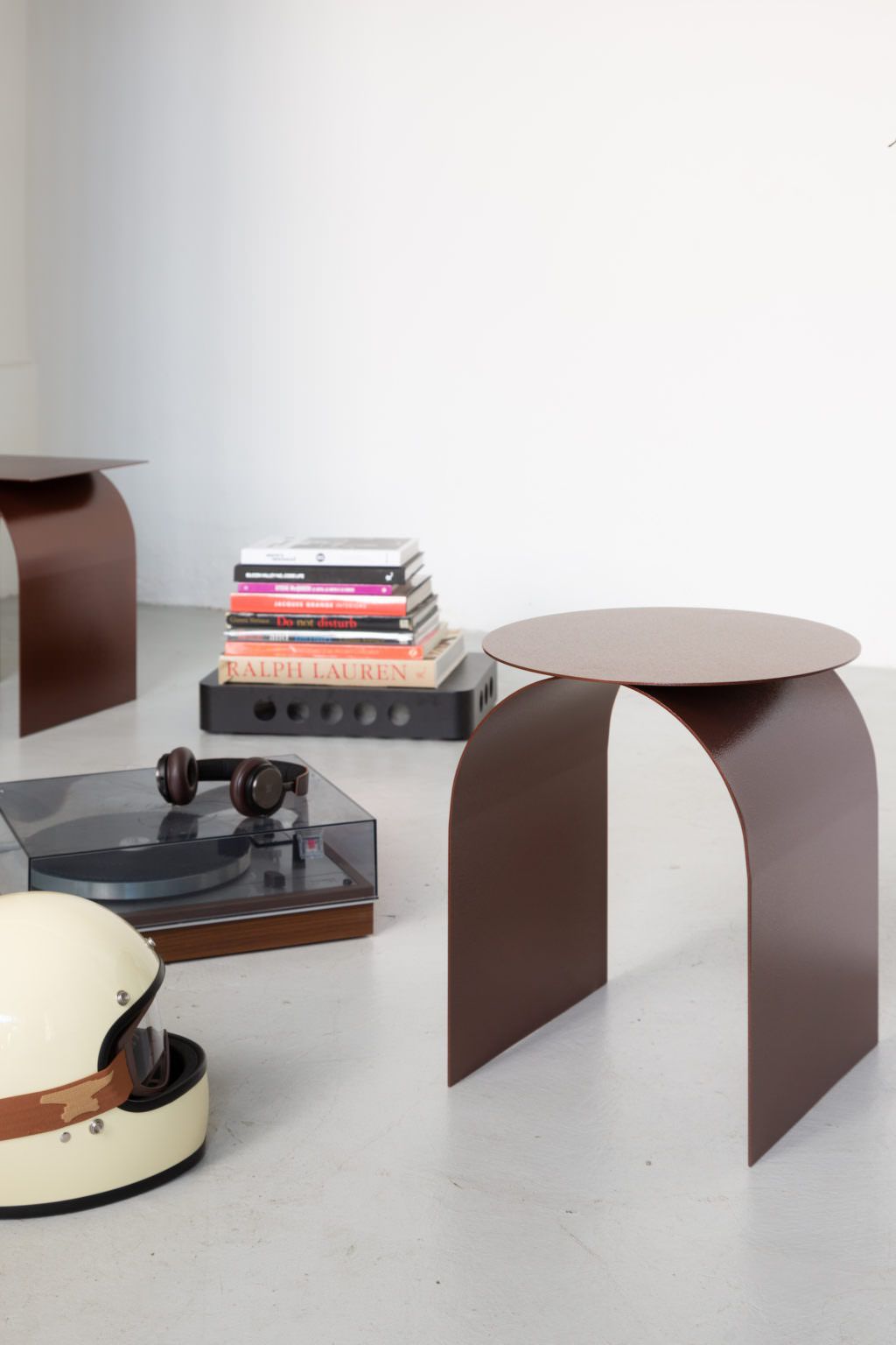 Palladium Side Table - minimalist metal stool