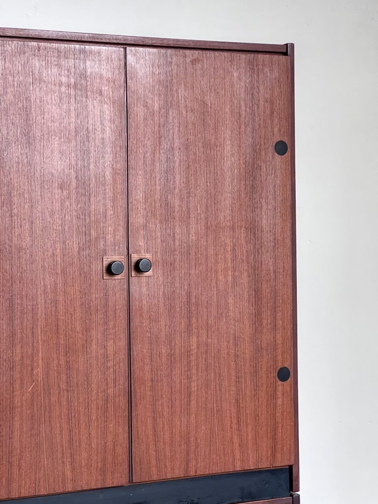 Mid-Century Modern Wood Wardrobe | Spinzi