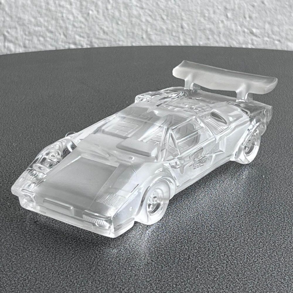 Lamborghini Countach Crystal Sculpture - Spinzi