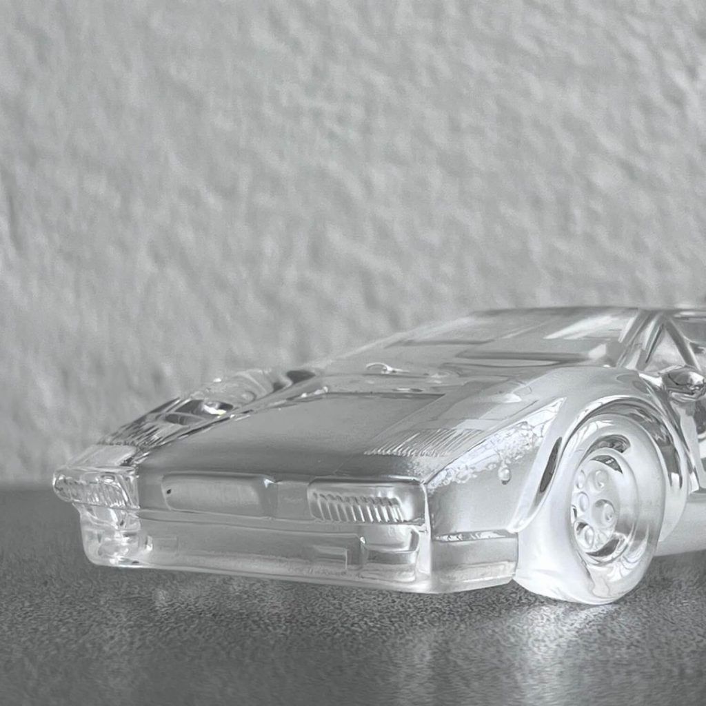 Lamborghini Countach Crystal Sculpture - Spinzi